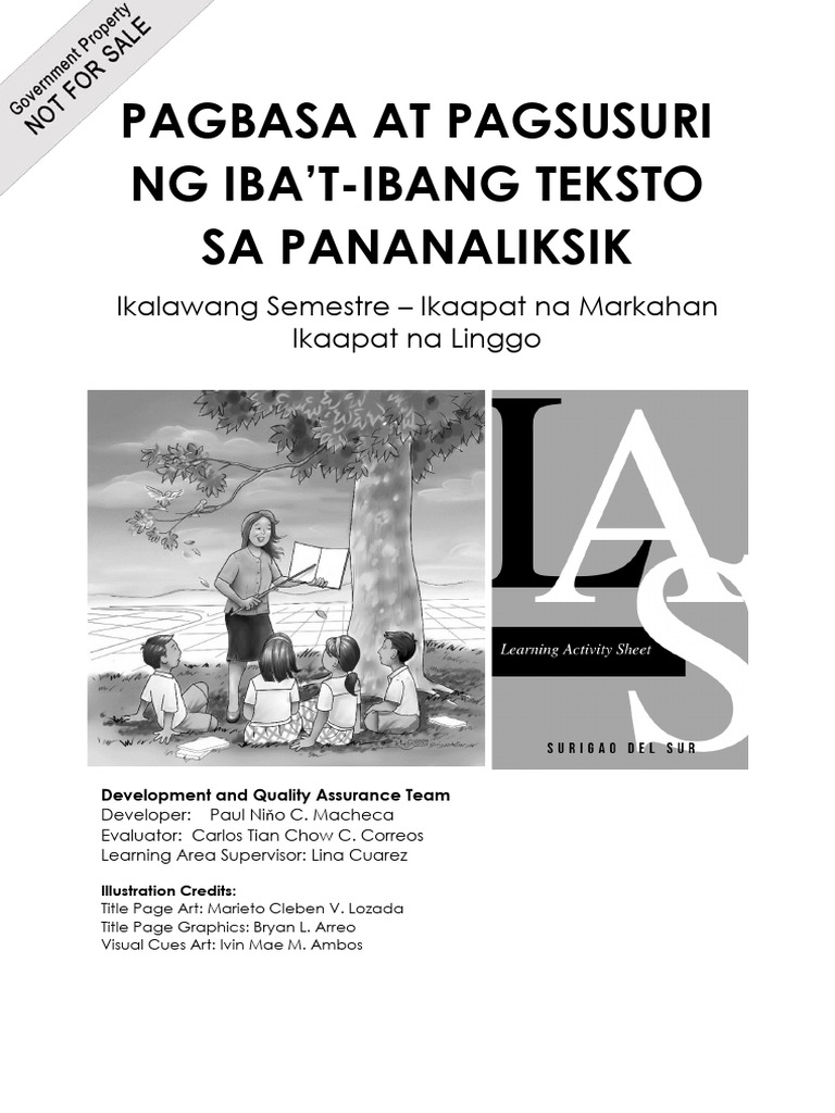 Filipino11Pagbasa-at-Pagsusuri q4 Week4 v4 | PDF