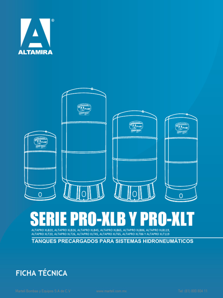 ALTAPRO XLB XLT Tanque Ficha Técnica | PDF
