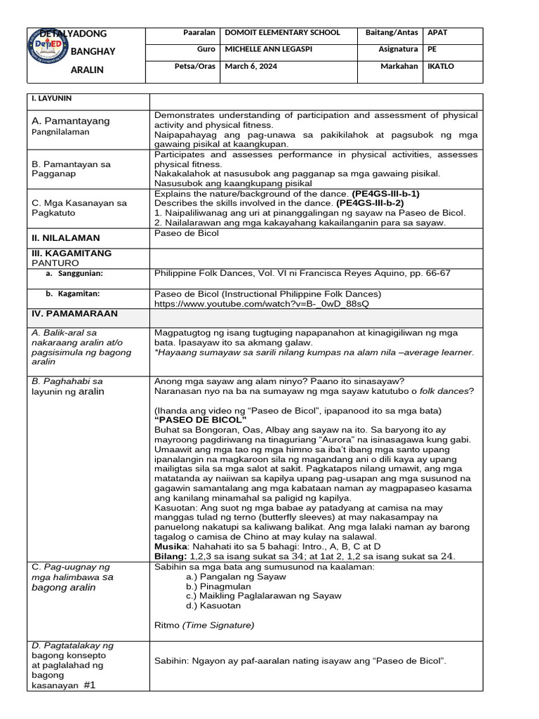 DLP Pe 4 Weeks 4 5 | PDF