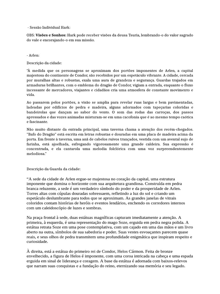 Sessão Individual Hark | PDF