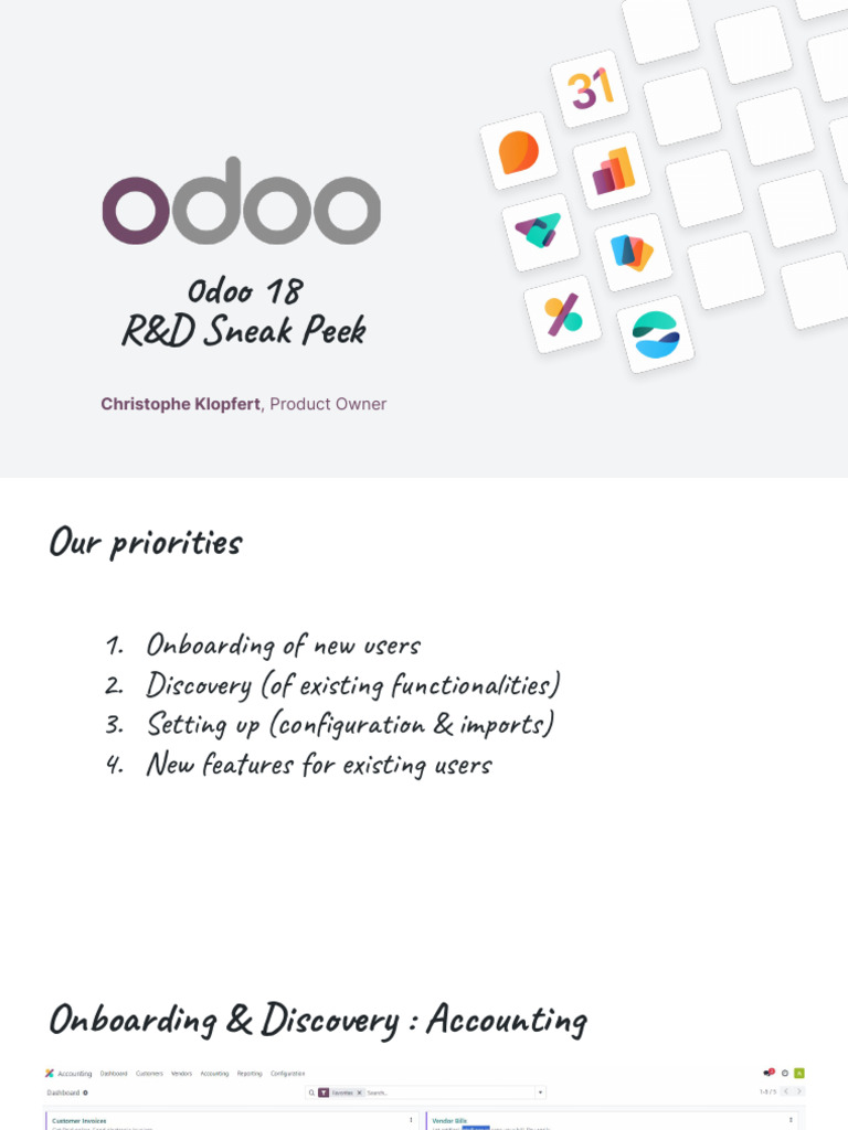 Odoo18 Sneak Peek | PDF