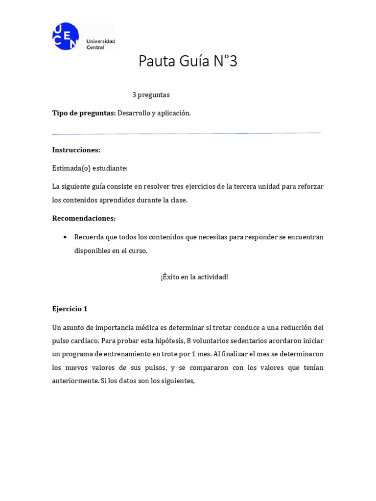 Guía 3 Desarrollo | PDF