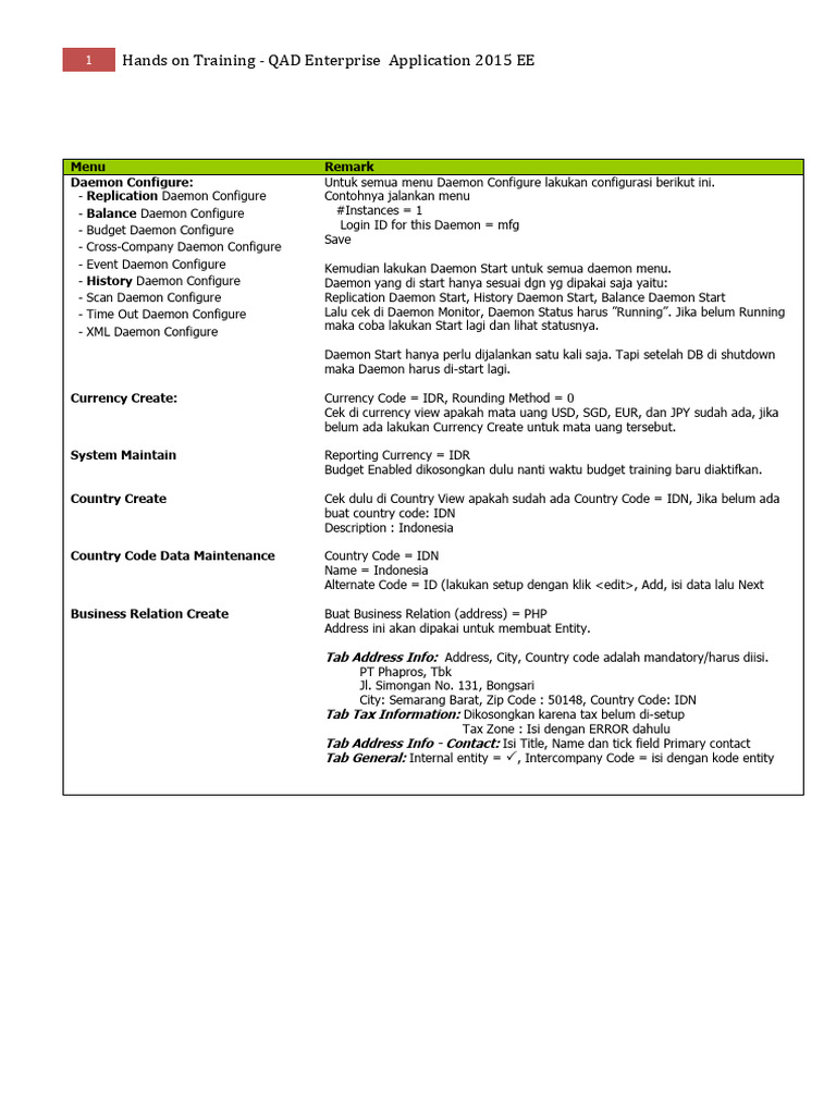 QAD Enterprise Application Setup Guide | PDF | System Software | Business