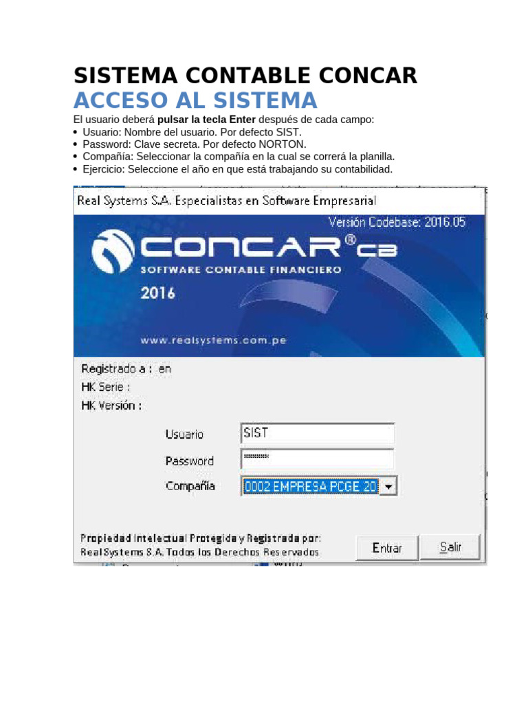 5ejercicio Concar | PDF