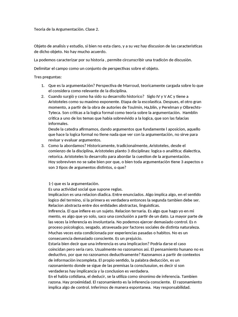 Teoria de La Argumentaciòn | PDF
