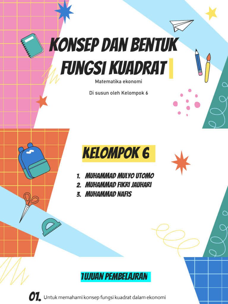 Kel 6-Konsep Dan Bentuk Fungsi Kuadrat | PDF