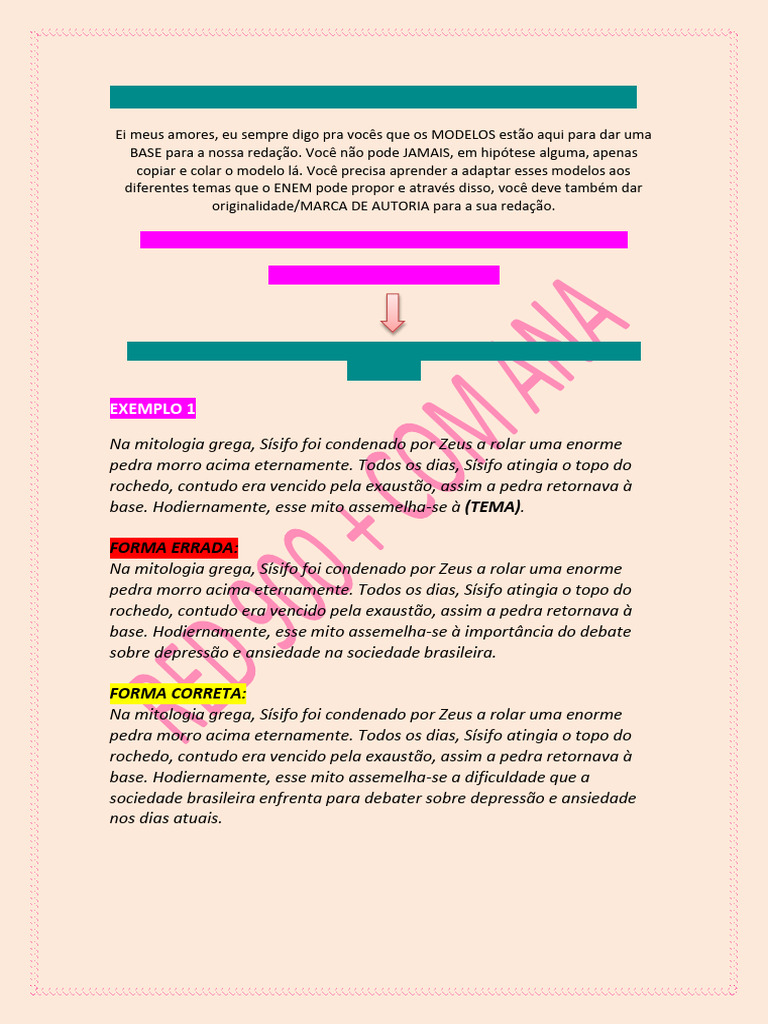 Como Adaptar o Modelo Aos Diferentes Tipos de Tema | PDF