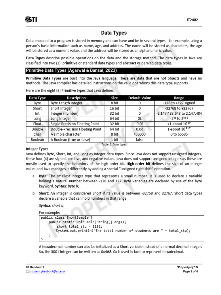 03 Handout 1-Midterms | PDF