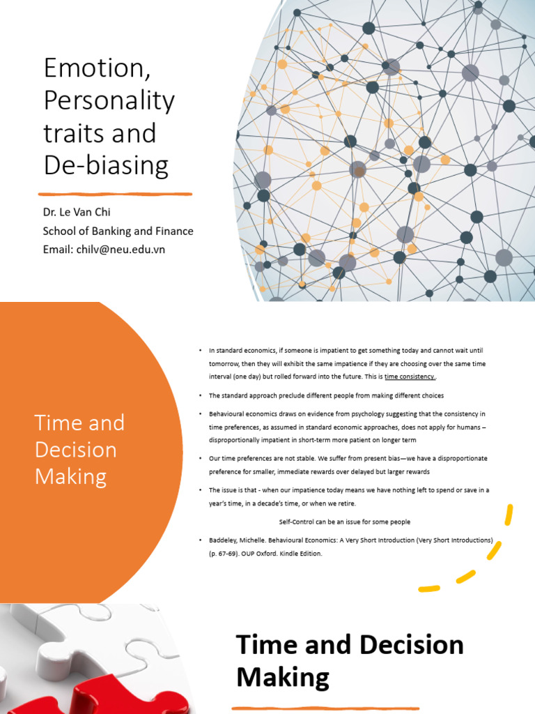 Contemporary Finance Emotion Personality Trailts and De-Biasing | PDF