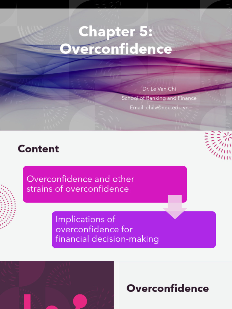 Contemporary Finance Overconfidence | PDF