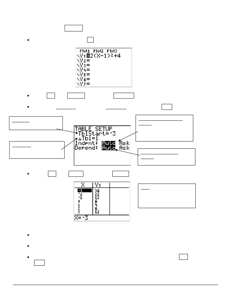 Using The Table | PDF