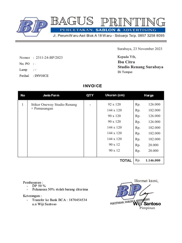 Inv Ow 24 Studiorenang | PDF