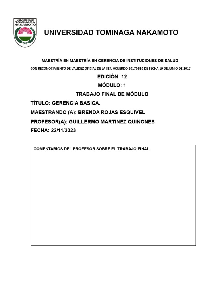 Trabajo Final Modulo1 | PDF