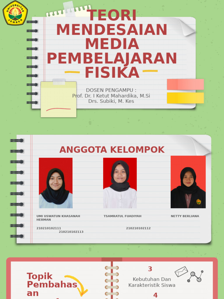 KLP 10 - Teori Mendesain Media Pembelajaran | PDF