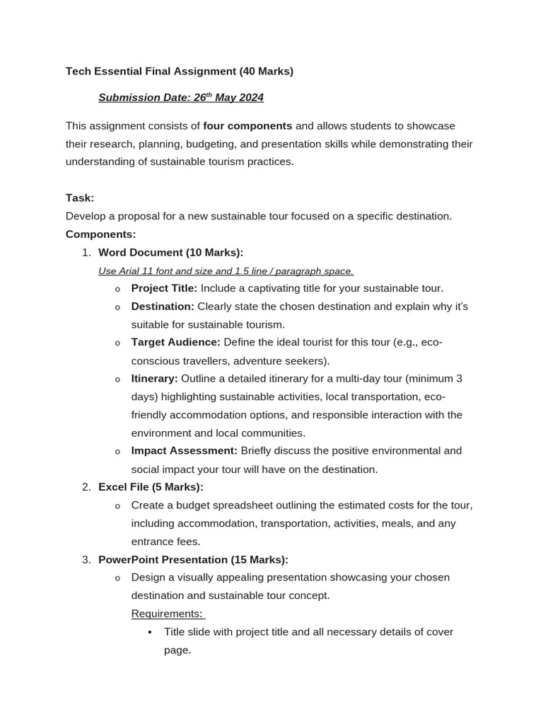 Tech Essential Final Assignment | PDF