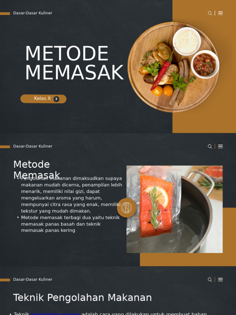Metode Memasak | PDF