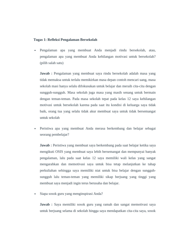 Tugas 1 - Filosofi Pendidikan Nasional | PDF Tugas 1 - Filosofi Pendidikan Nasional | PDF