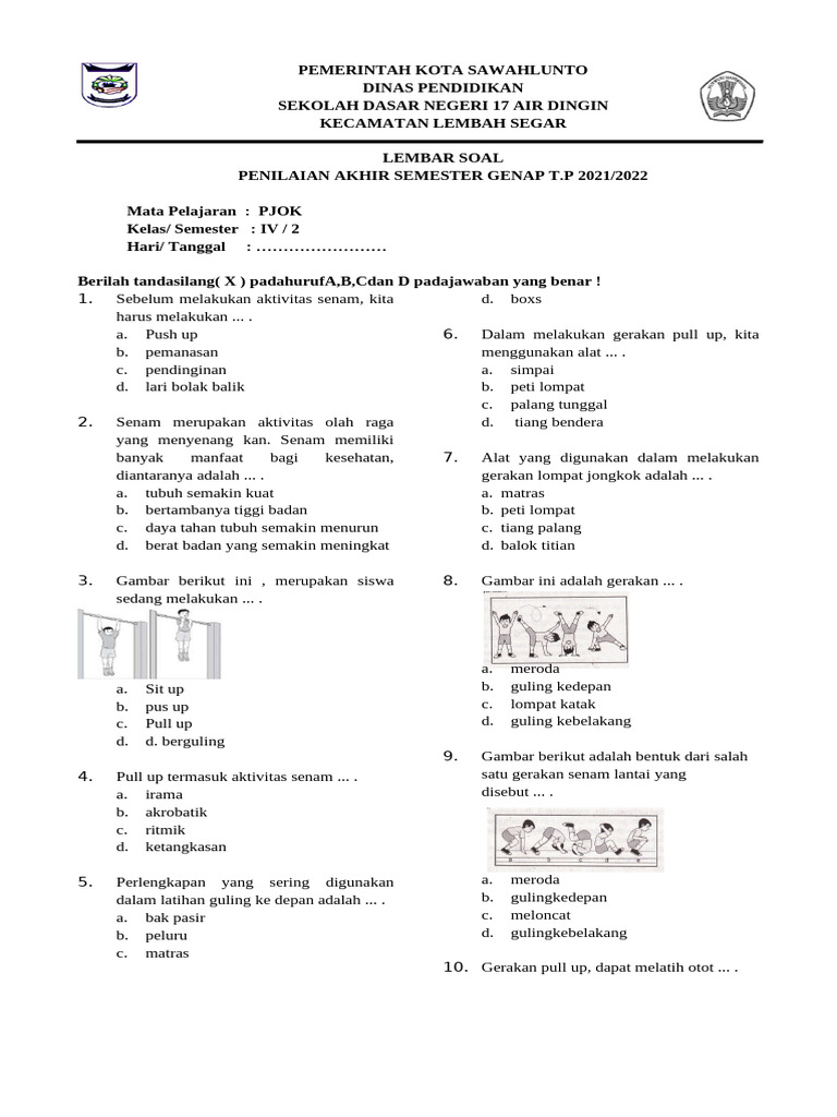 SOAL Kls 4 22 23 | PDF
