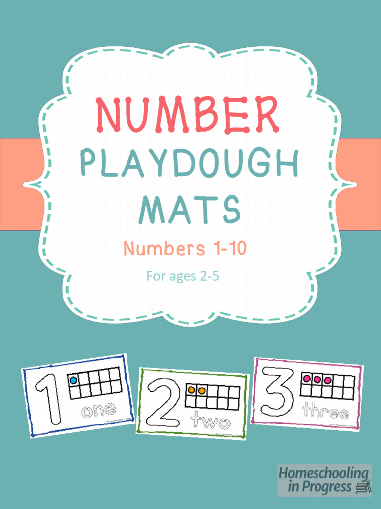 NumbersCraftDoughMats 1 | PDF