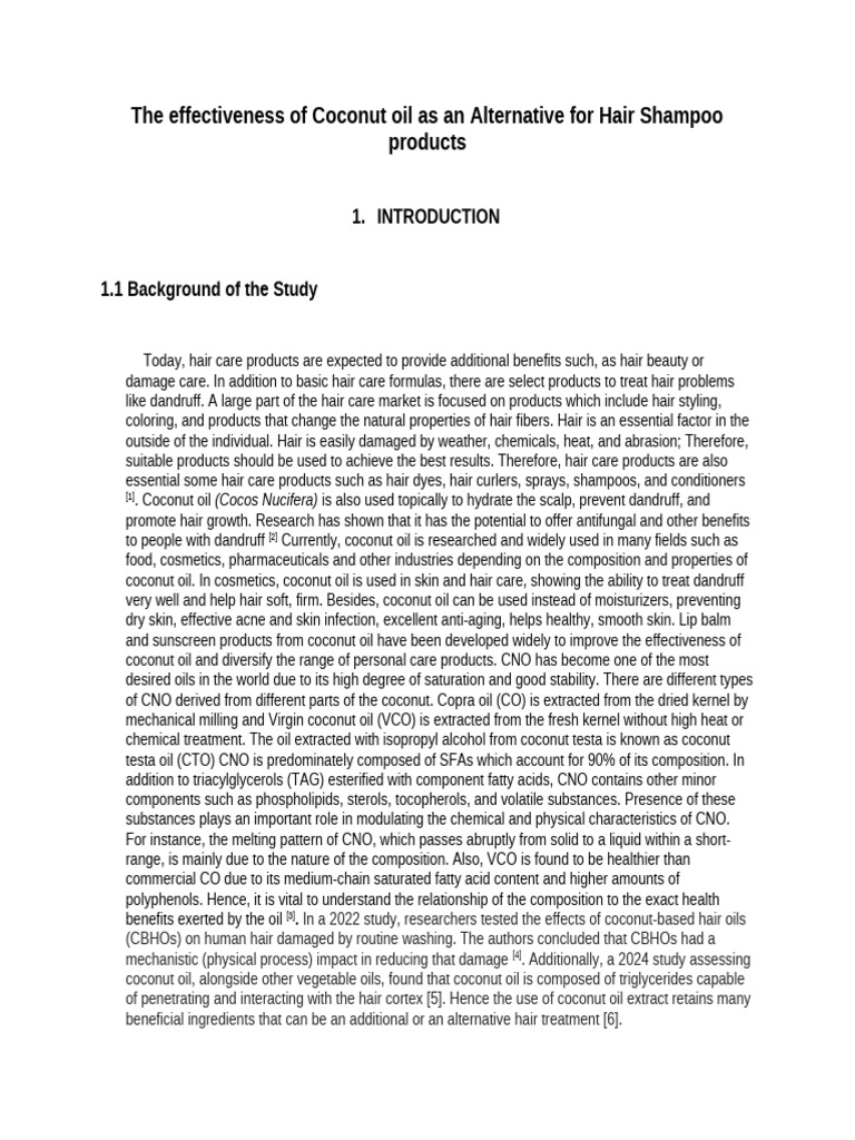 Coconut Oil Alternative - Revised | PDF