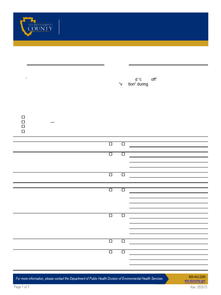 Wholesale Food Distribution Self Inspection Checklist | PDF