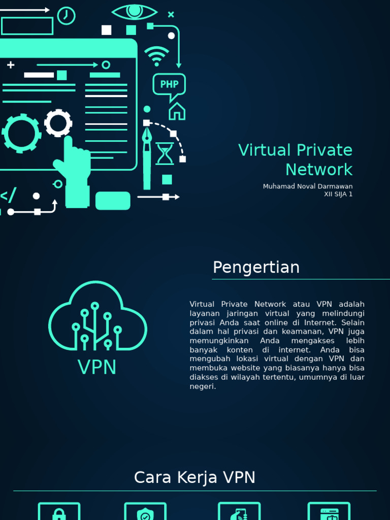 Virtual Private Network: Muhamad Noval Darmawan Xii Sija 1 | PDF