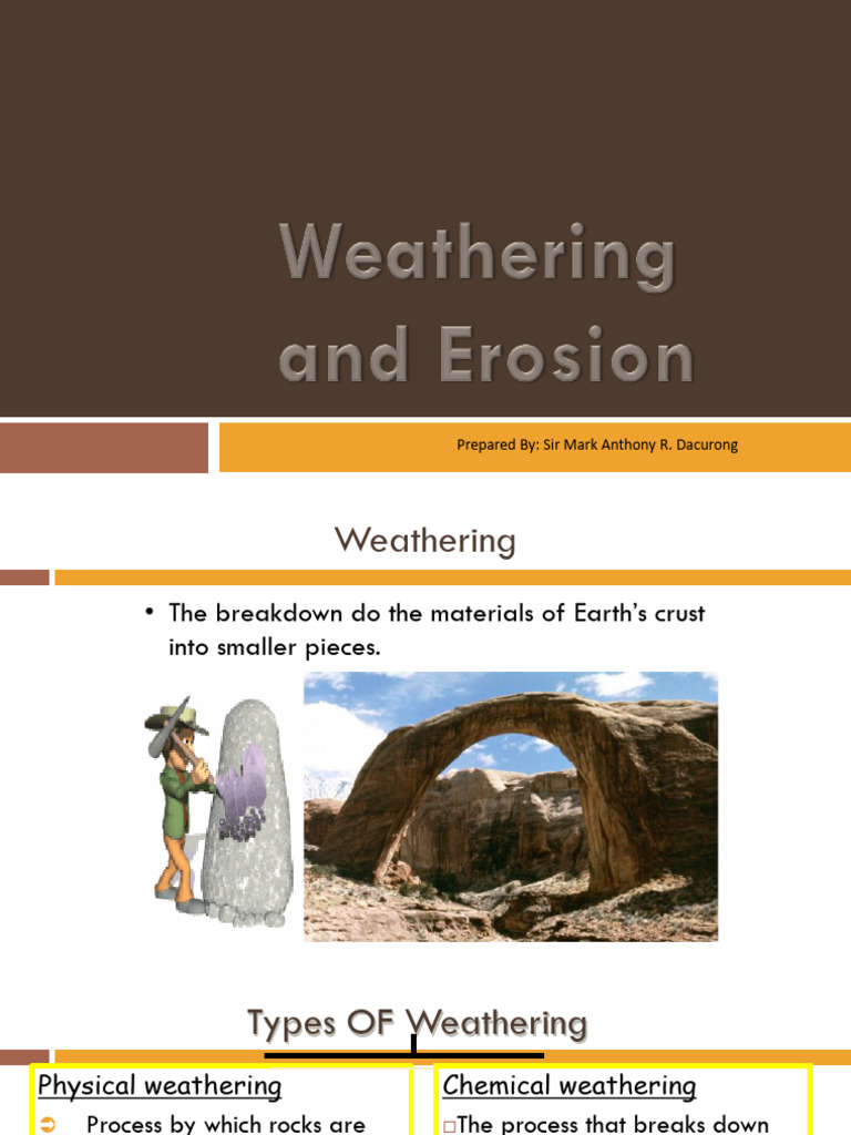 CHAPTER 2.3. Weathering and Erosion | PDF