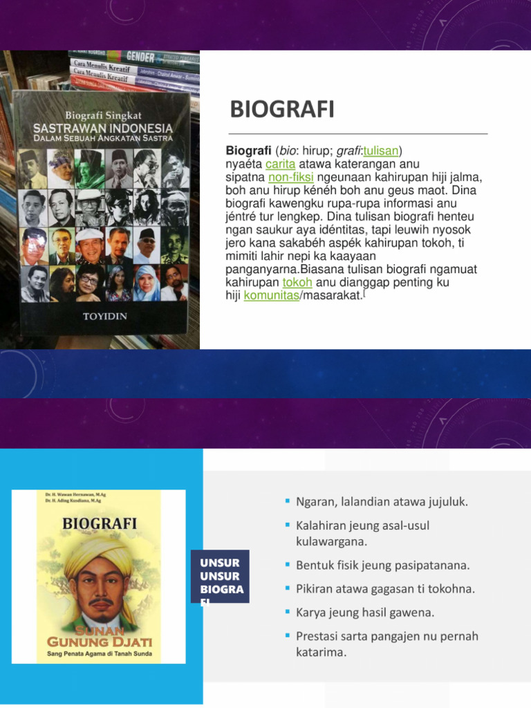 Bahasa Sunda Biografi Kelas 10 | PDF