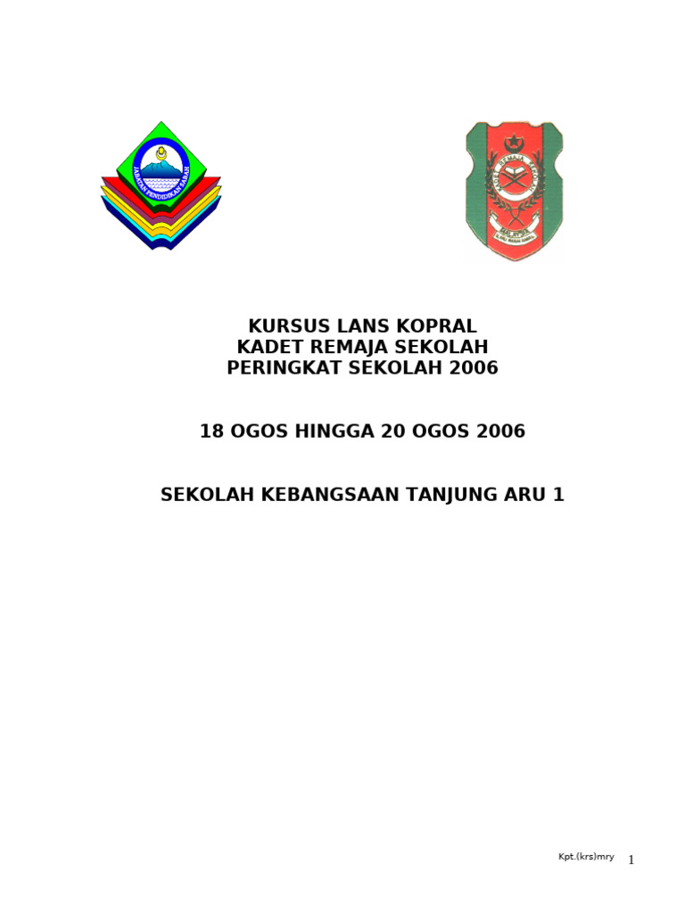 Kursus Lans Kopral Skta 1 | PDF