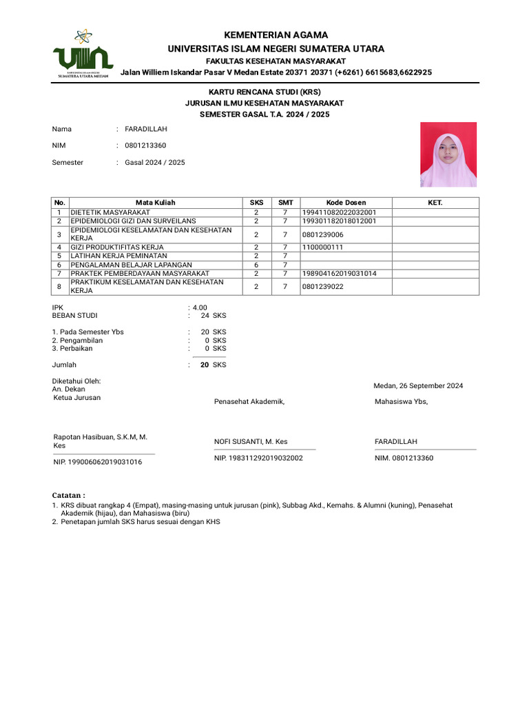 KRS Semester 7 | PDF