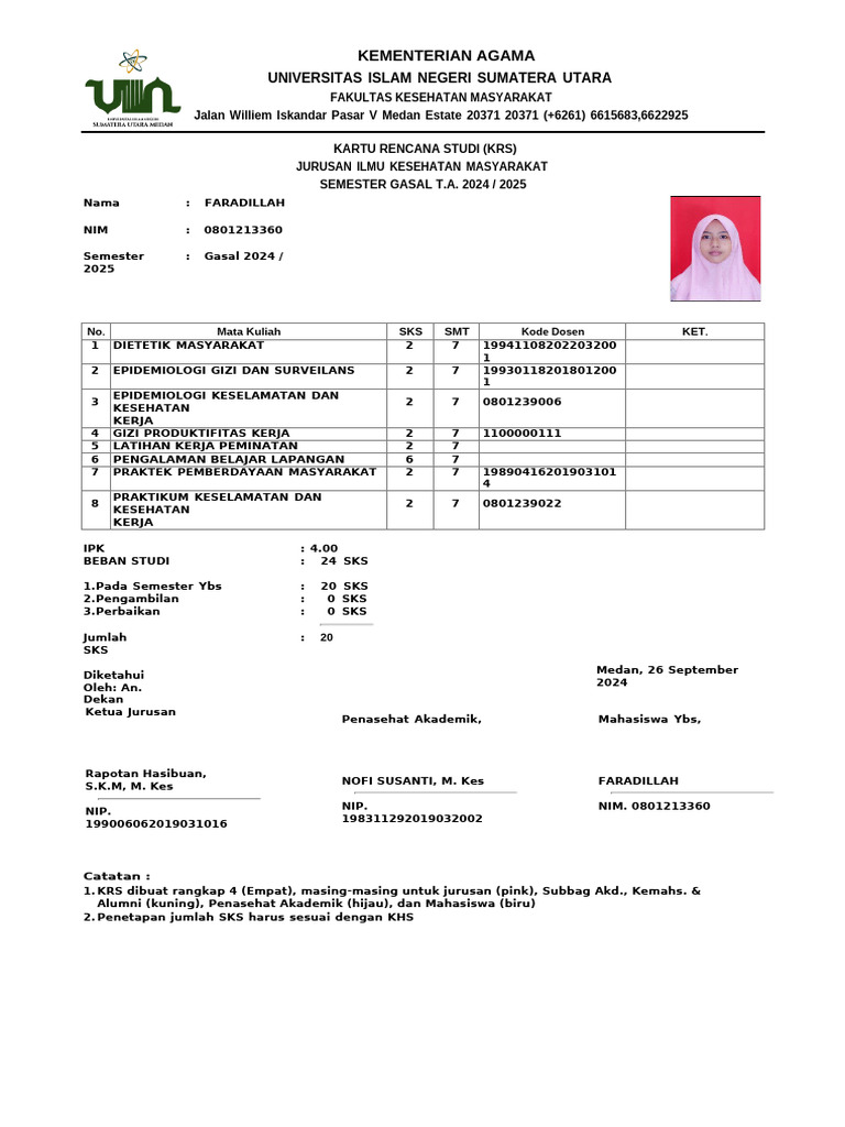 KRS Semester 7 | PDF