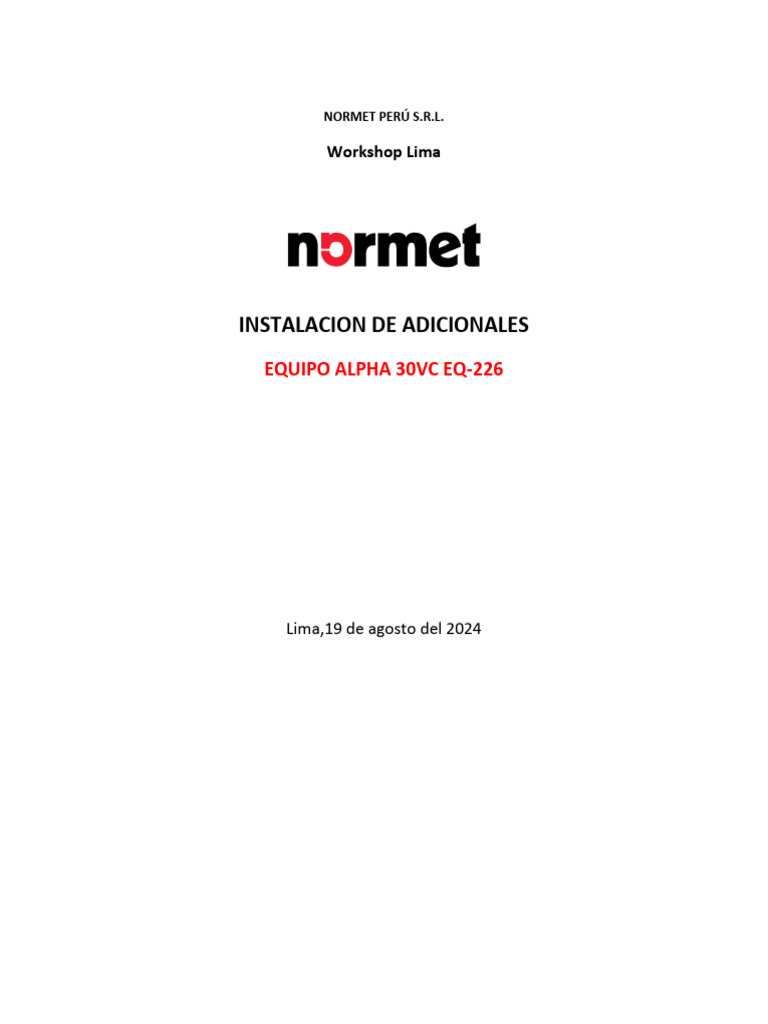12.dispositivos Apha 30 VC EQ-226 | PDF