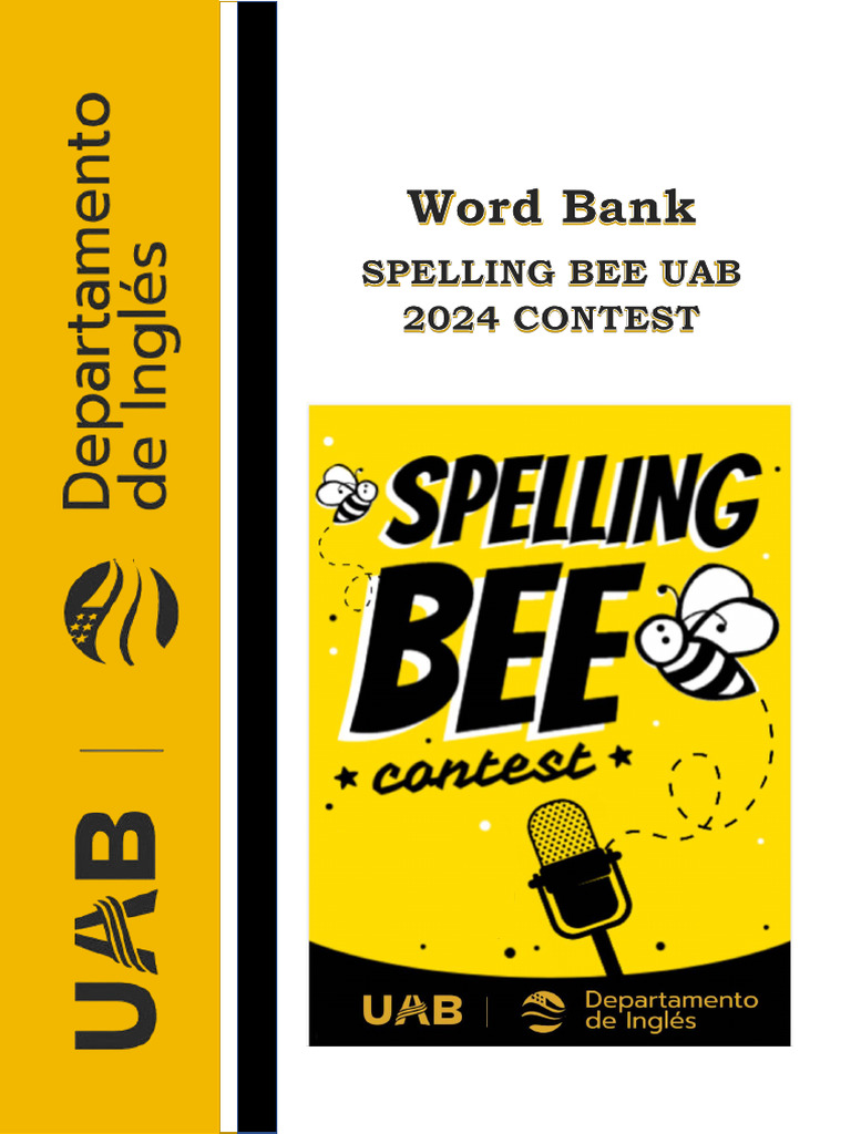 Spelling Bee - Word Bank | PDF