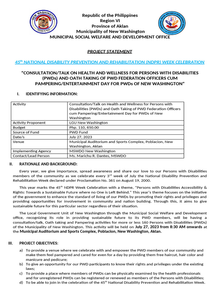 NDPR Week Proposal | PDF