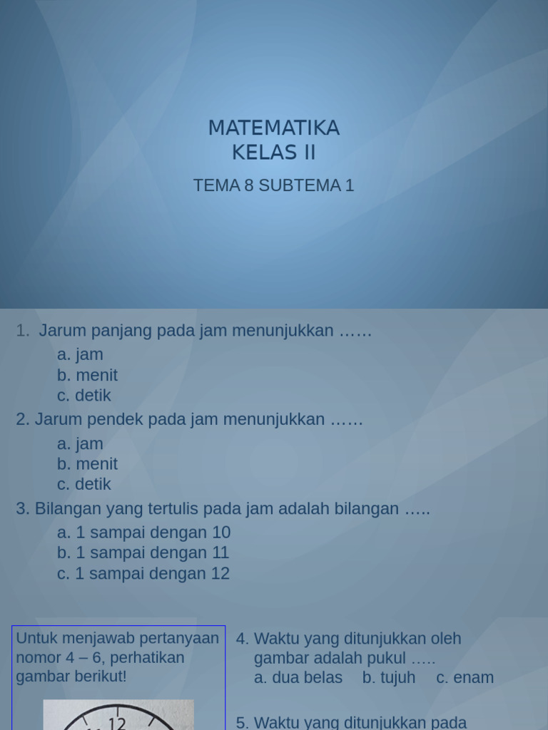 LAT MTK Kelas 2 Tema 8 ST 1 | PDF