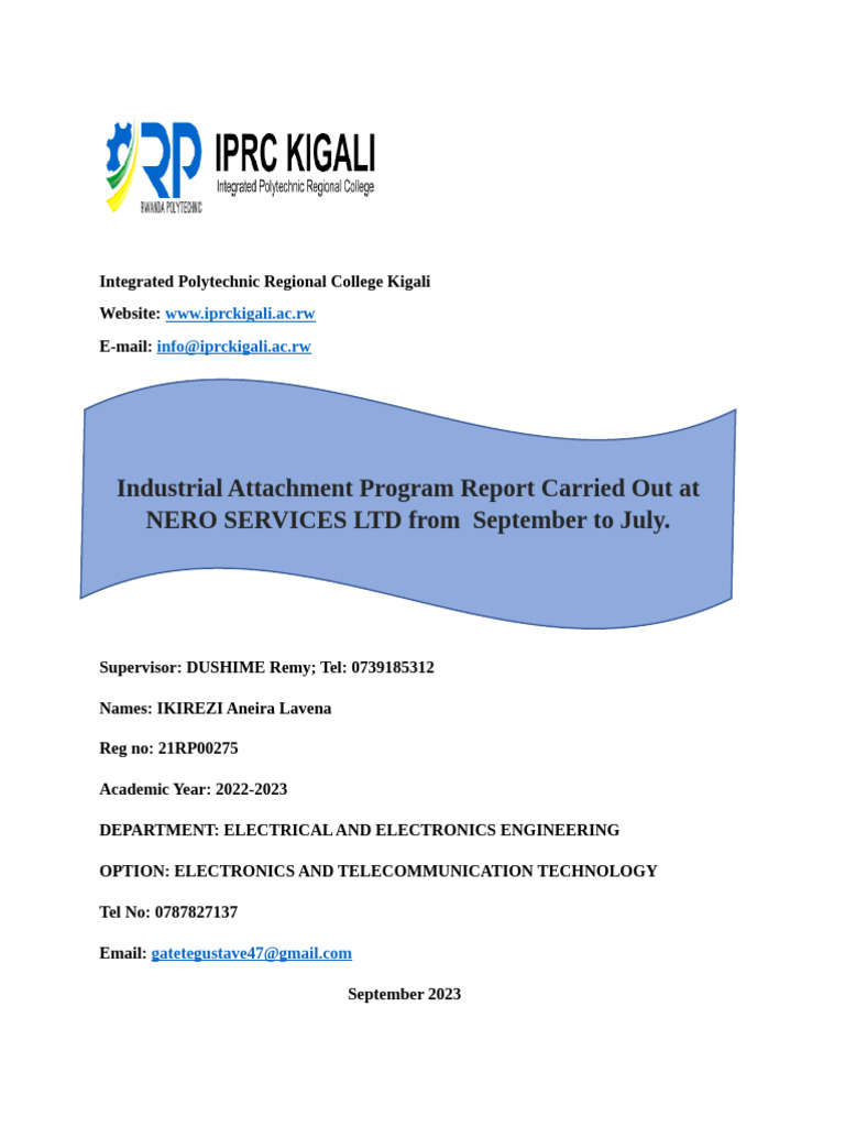 NERO Services Ltd Internship Report | PDF | Optical Fiber | Accuracy And Precision