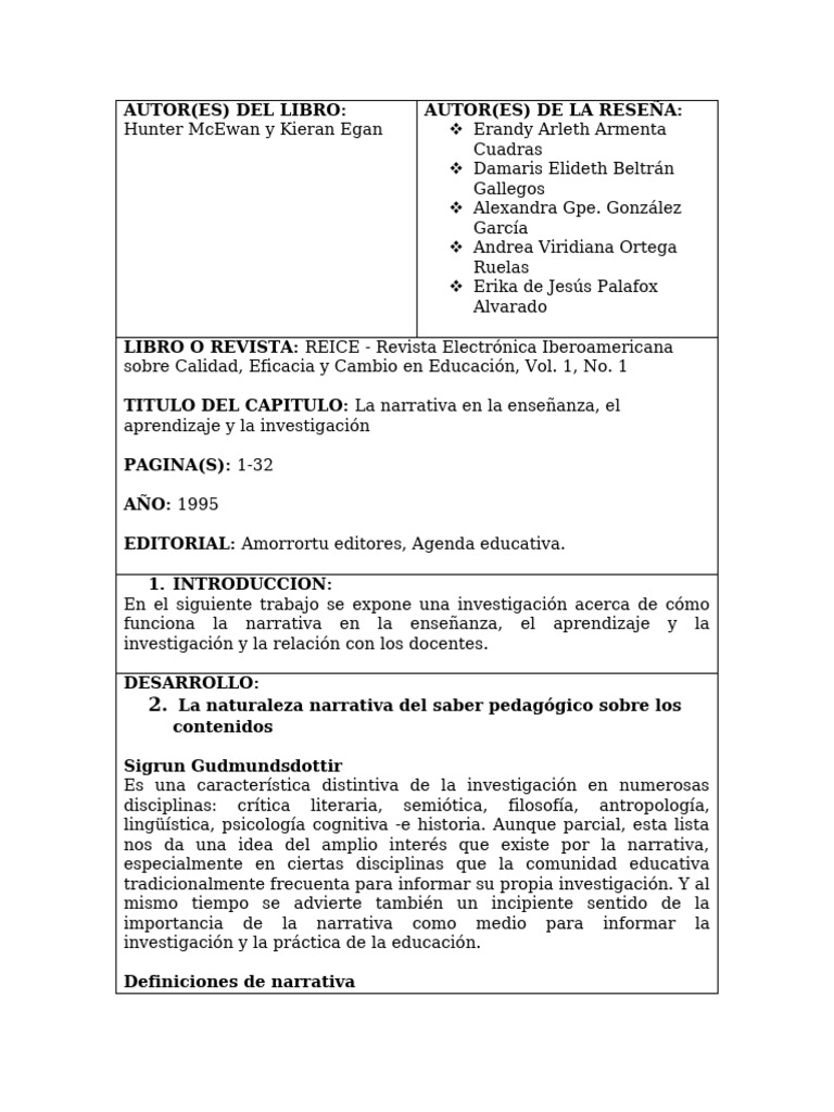 RESEÑA Hunter McEwan y Kieran Egan | PDF
