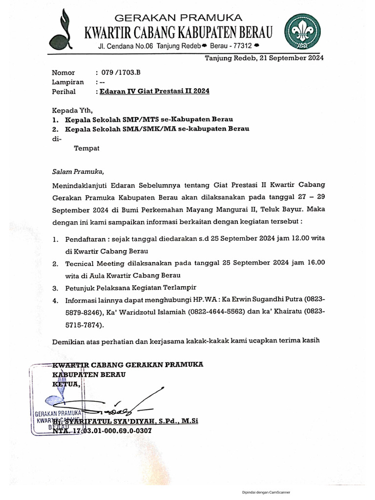 Edaran IV Giat Prestasi 2024 | PDF