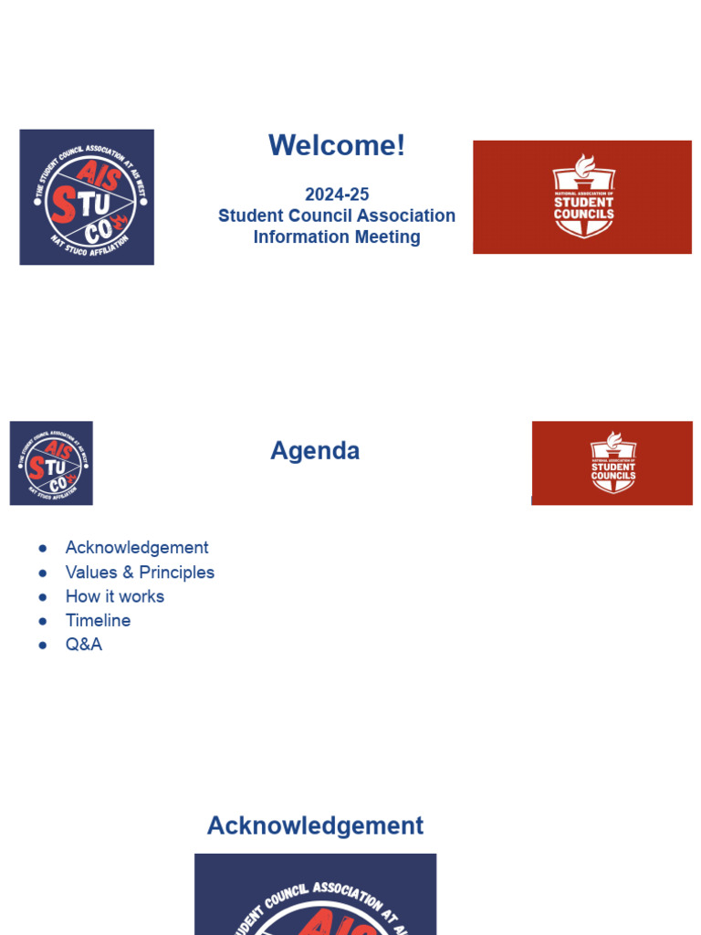 Student Council Launch - Assembly Presentation | PDF