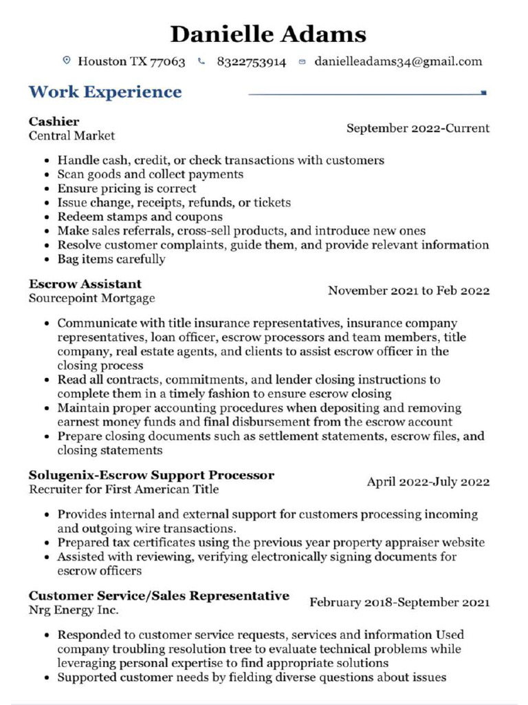 2024 Danielle Resume | PDF