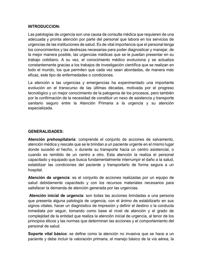 Introduccion y Generalidades | PDF