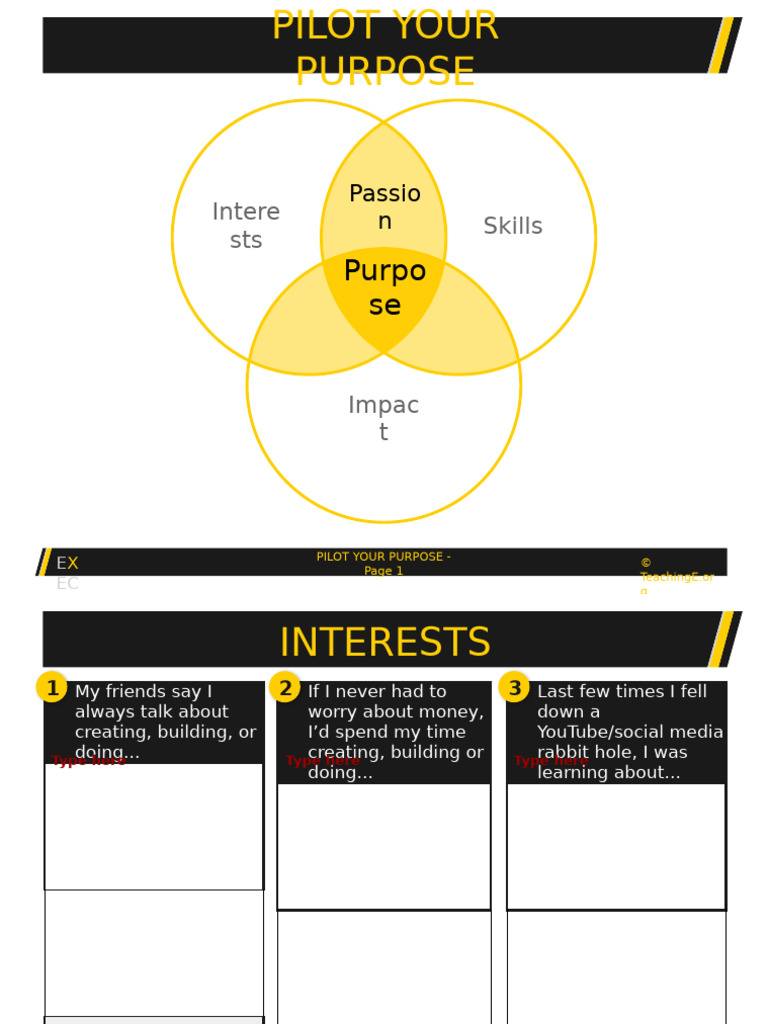 Pilot Your Purpose Exercise Week 2 | PDF