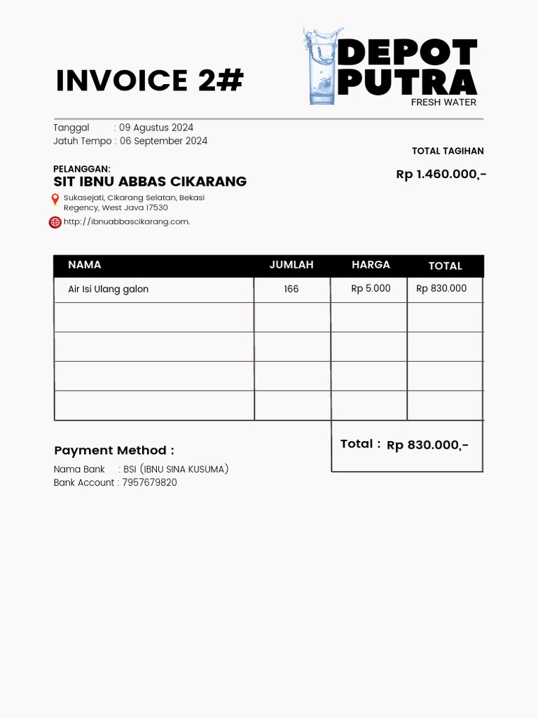 Black and Gray Simple Minimalist Book Store Invoice | PDF