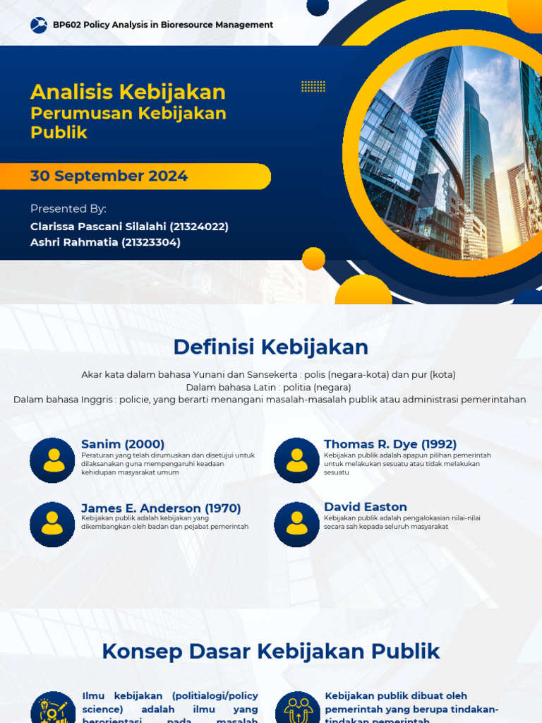 Tugas Kelompok - Analisis Kebijakan Perumusan Kebijakan Publik PDF | PDF