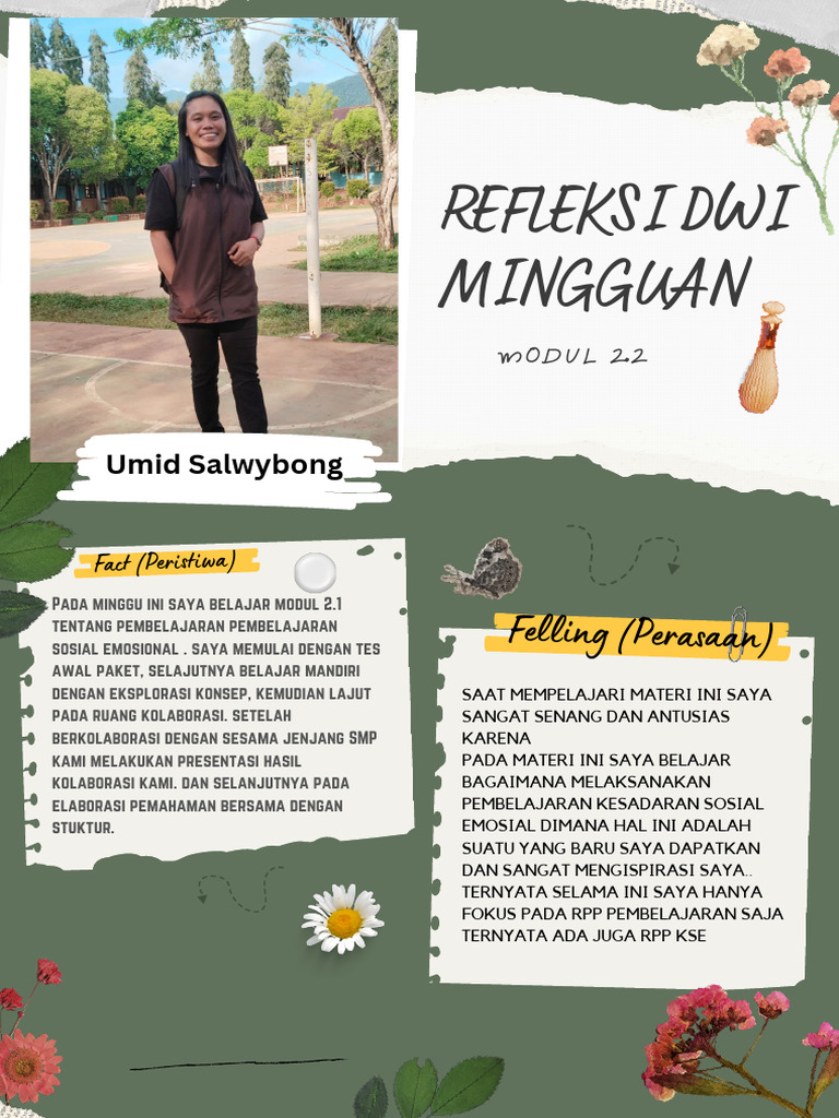 Refleksi Dwi Mingguan | PDF