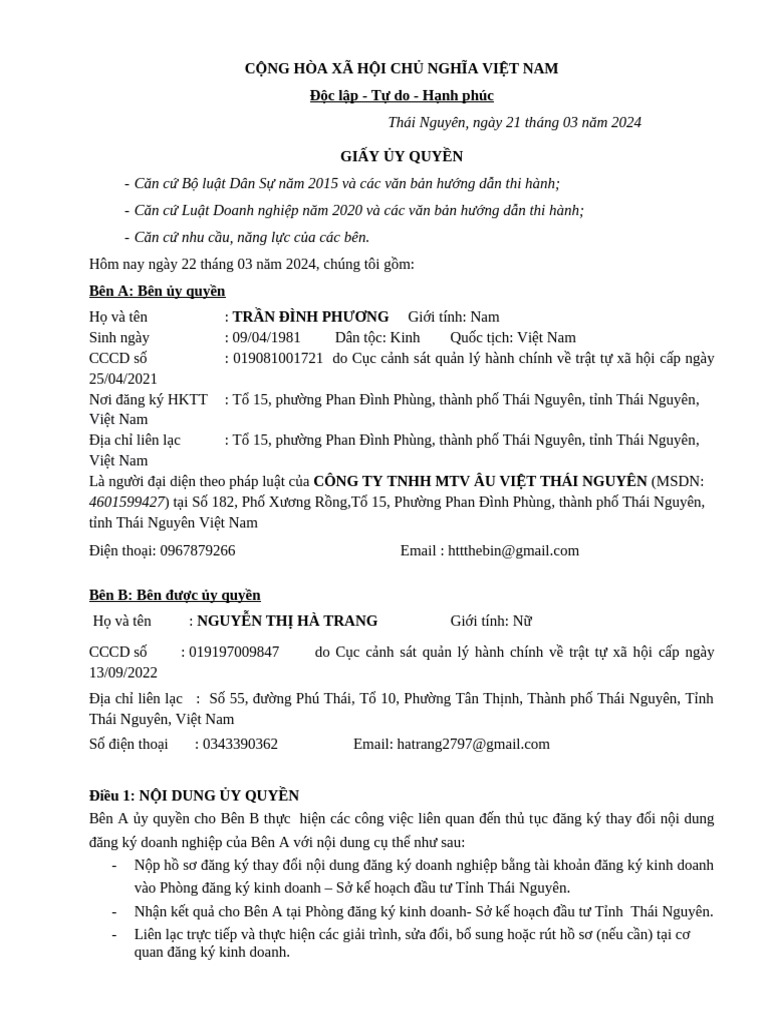 07.uy Quyen DKKD | PDF