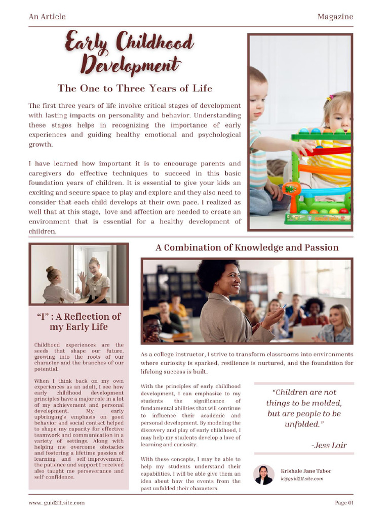 Early Childhood Development | PDF
