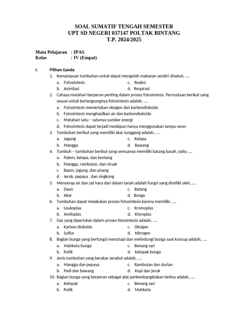 STS Ipas 2024 Sem 1 | PDF