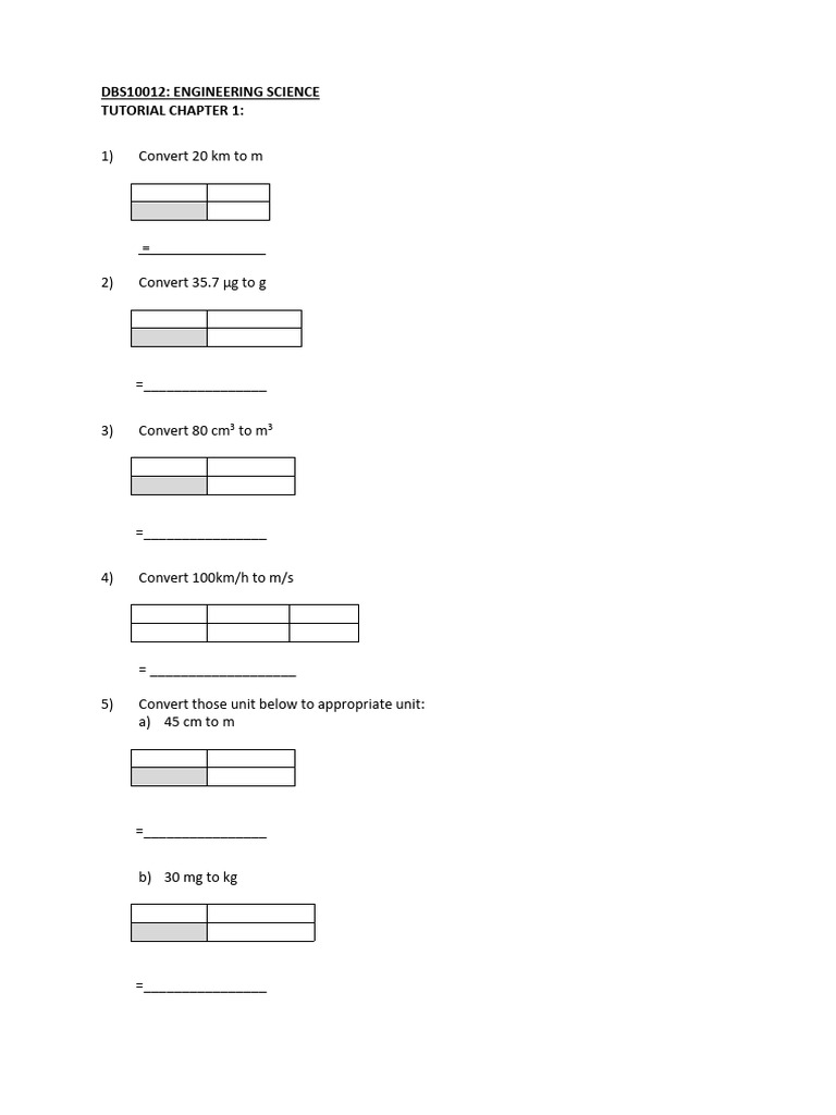 Tutorial Chapter 1 | PDF