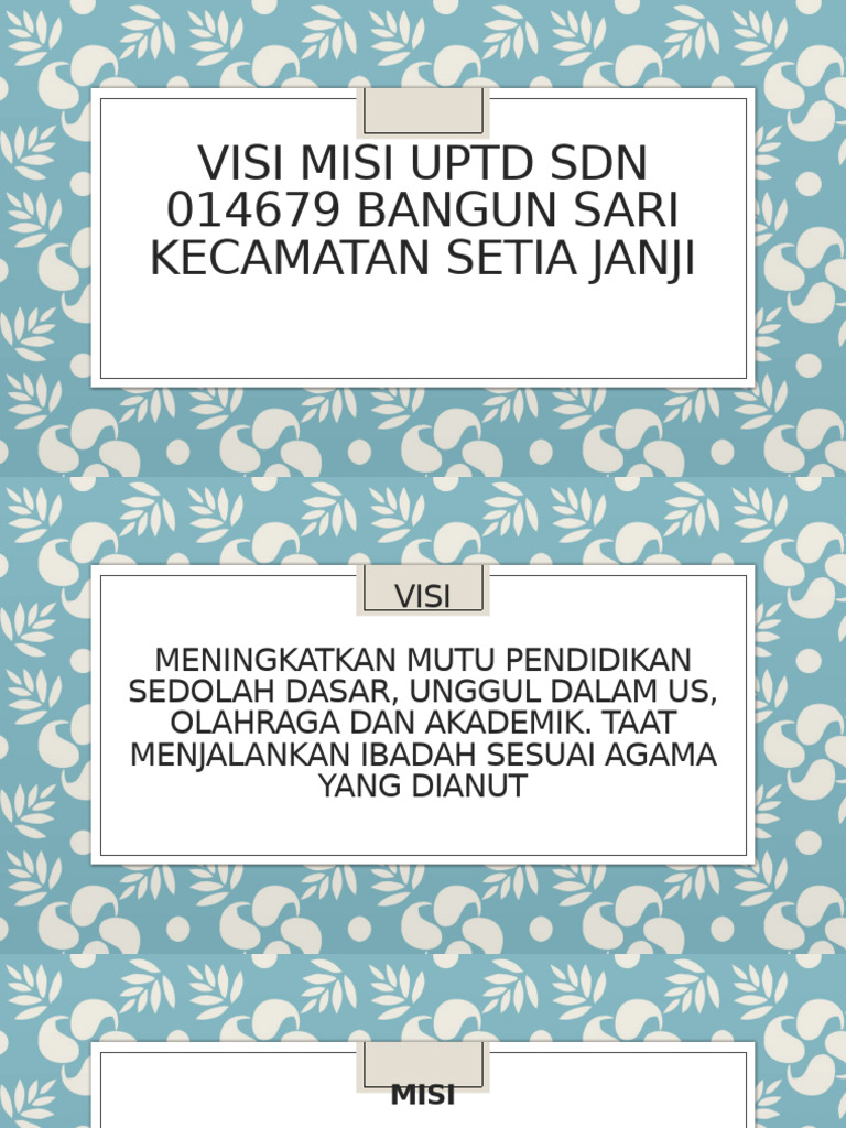 Visi Misi | PDF